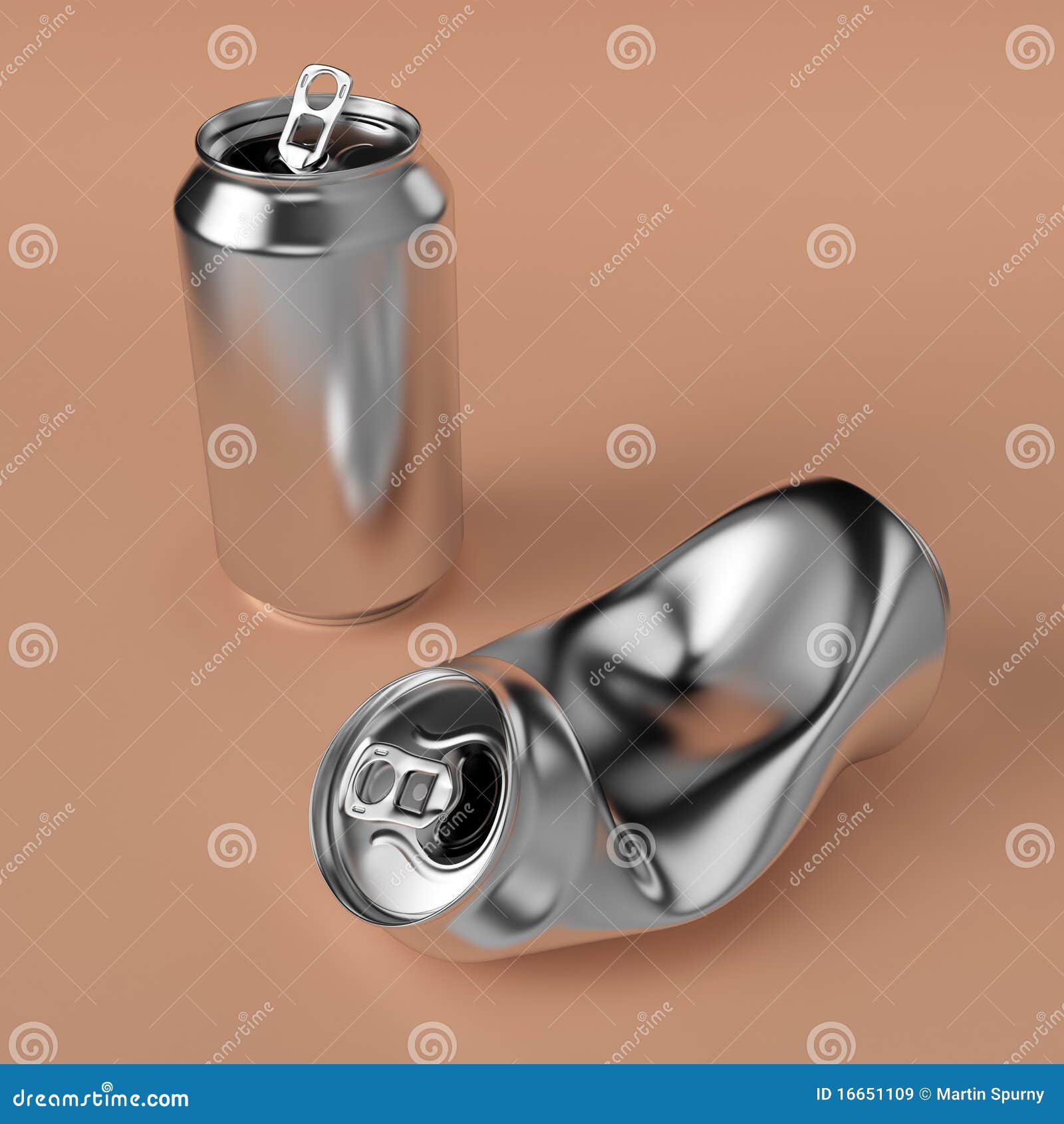 Drink can deformed stock illustration. Illustration of metal - 16651109