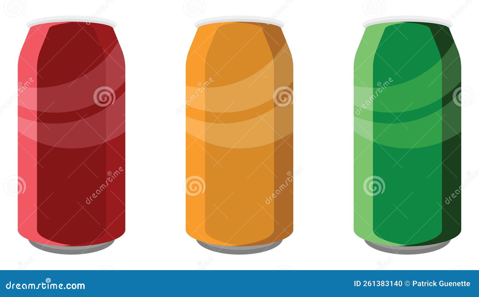 Drink cans, icon stock vector. Illustration of graphic - 261383140