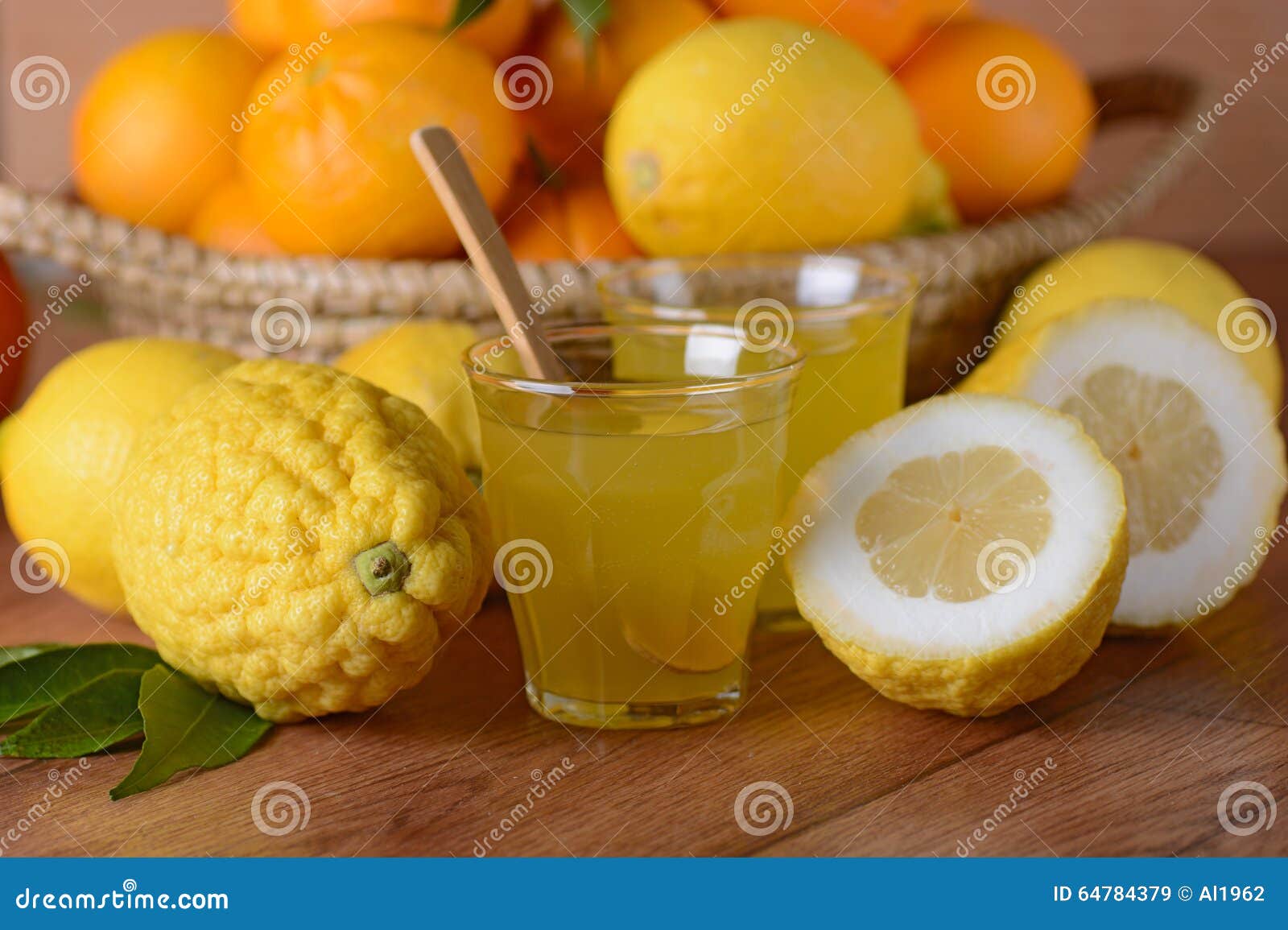 Drink with citron juice stock image. Image of vitamin - 64784379