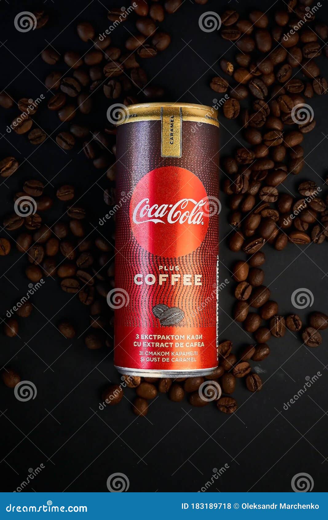 Drink Coca-Cola with Coffee Extract and Caramel Flavor. Editorial ...