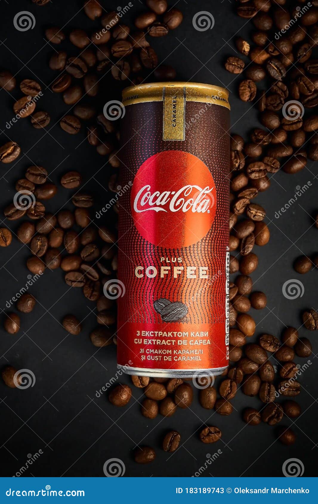 Drink Coca-Cola with Coffee Extract and Caramel Flavor. Editorial ...
