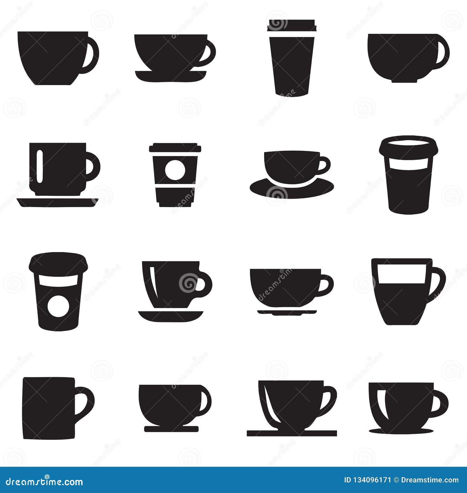 Drink Coffee Cup Icon Simple Stock Illustration - Illustration of ...