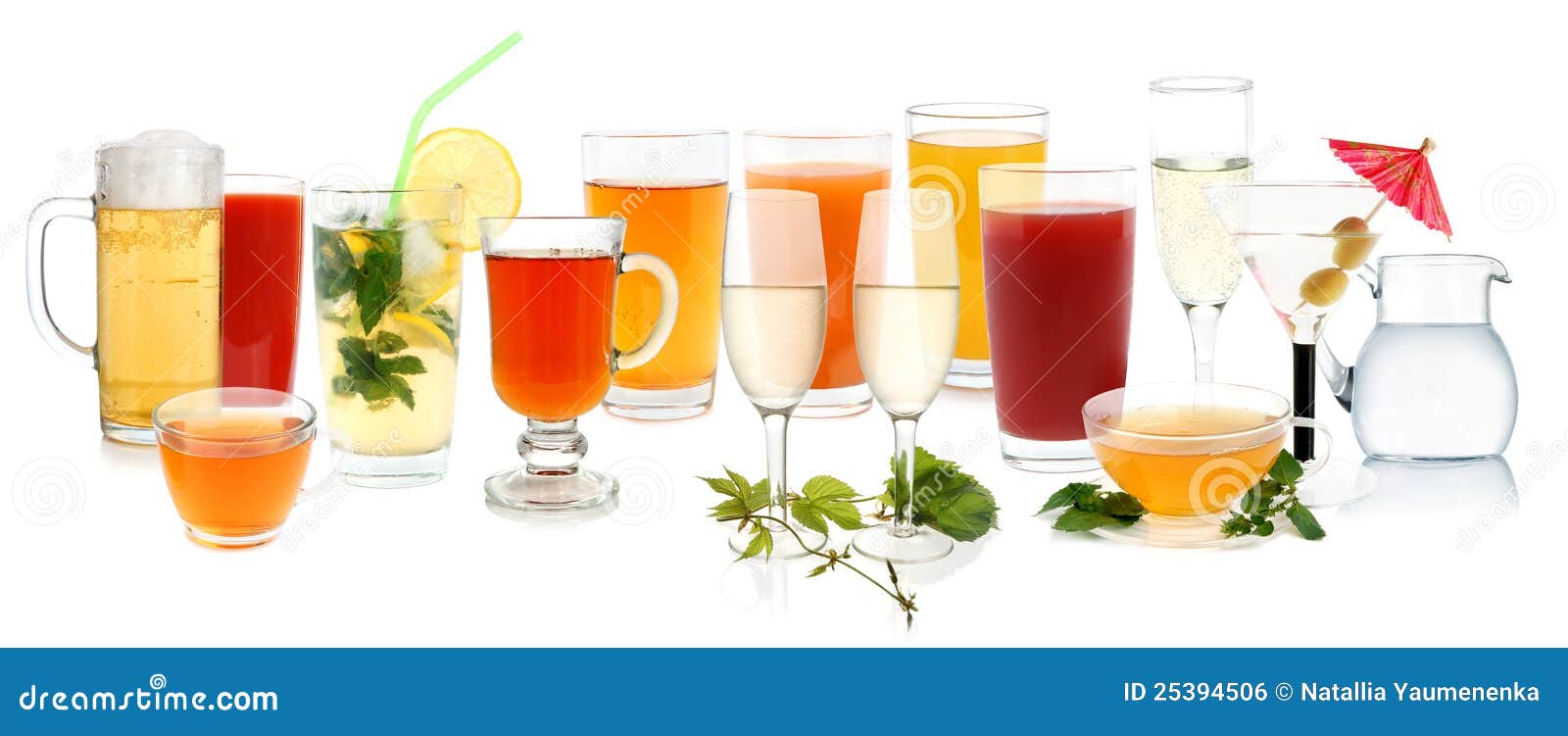 Drink collection stock photo. Image of glass, fizz, mint - 25394506