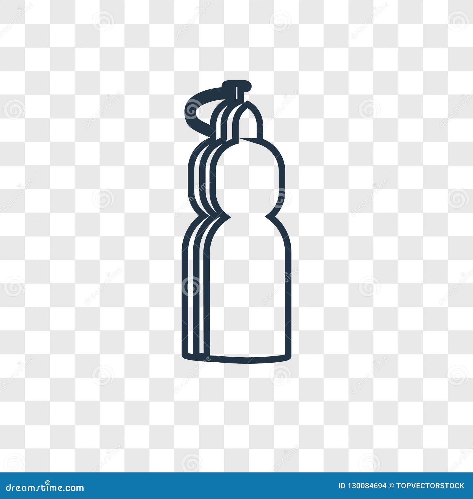 Drink Concept Vector Linear Icon Isolated on Transparent Background ...