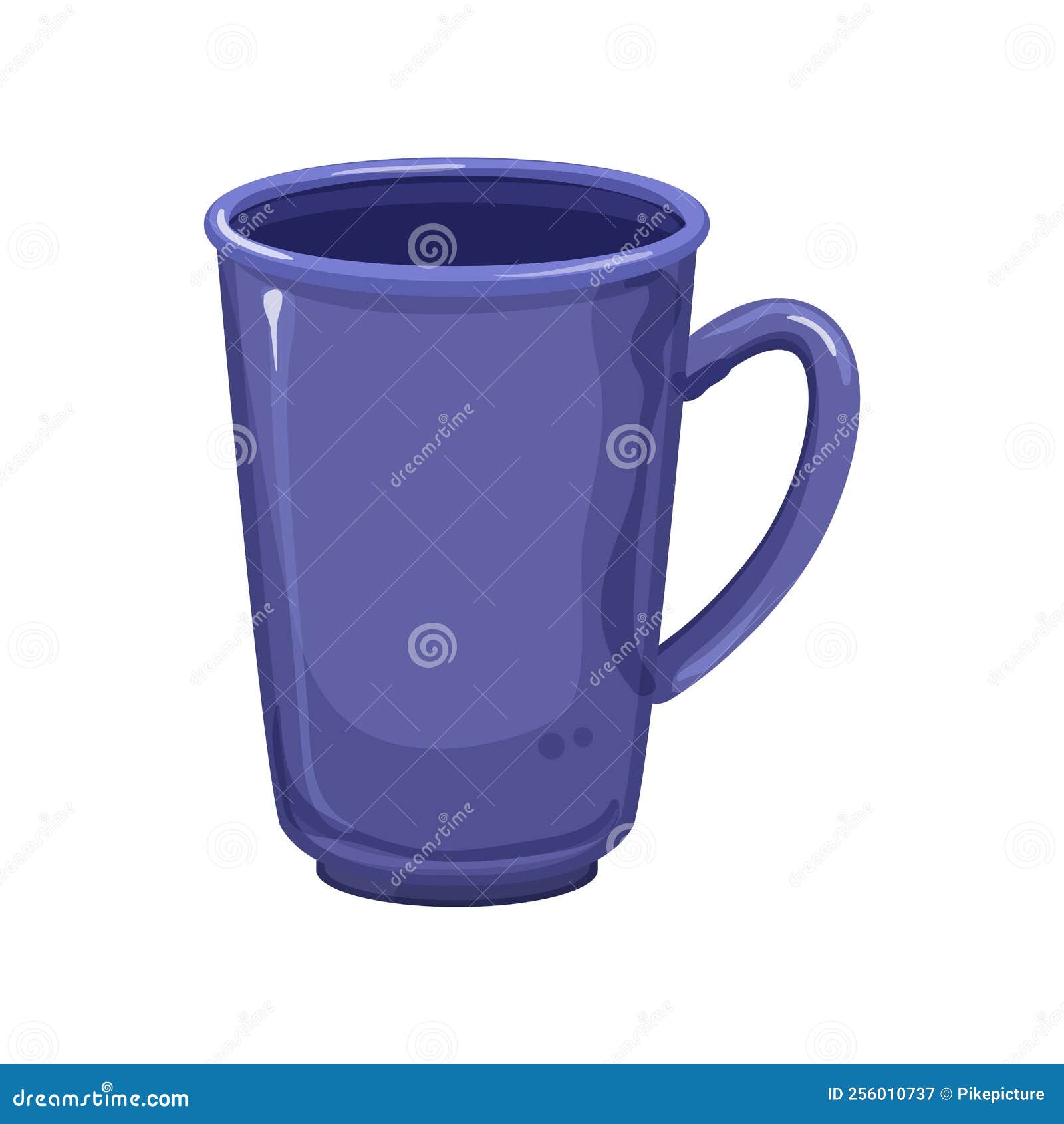 Drink Cup Ceramic Cartoon Vector Illustration Stock Illustration ...