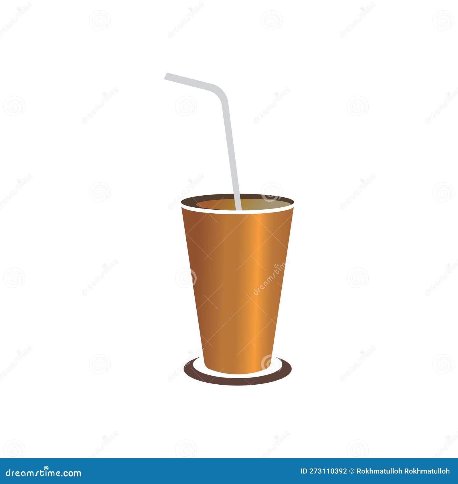 Drink Cup Icon Logo Illustration Color Vector Object Design Stock ...