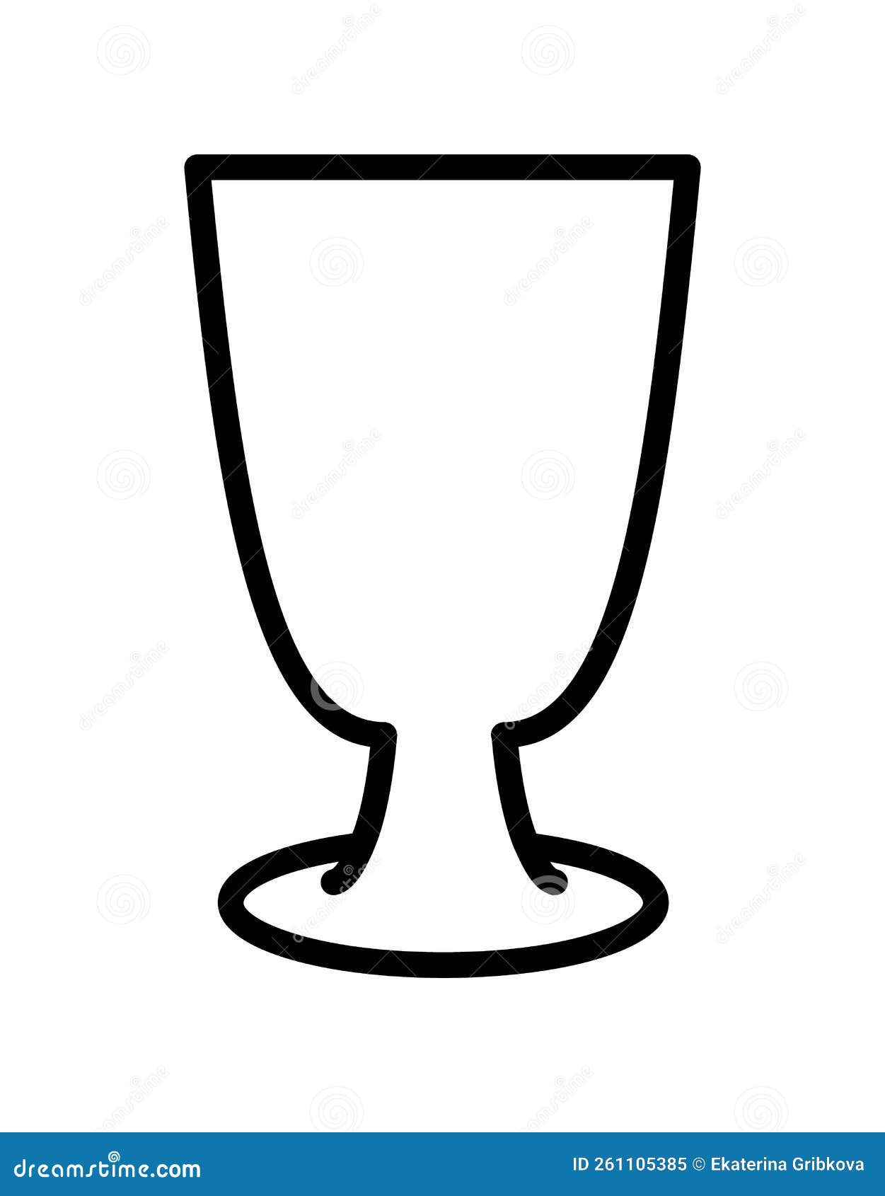 Drink Glassware Flat Line Icon. Outline Sign for Mobile Concept and Web ...