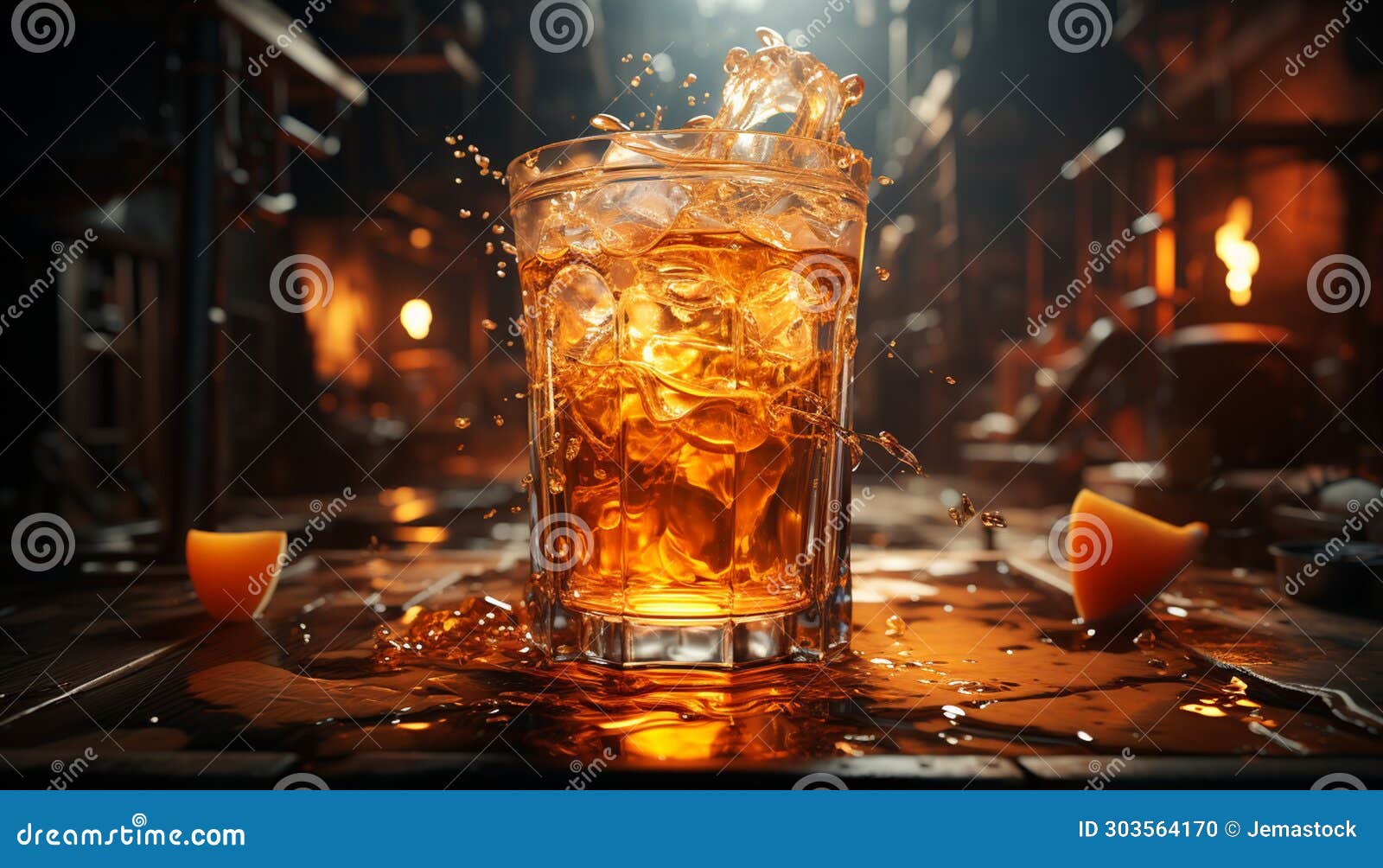 Alcohol Liquid Bubbles Texture Closeup. Golden Craft Beer Effervescing ...