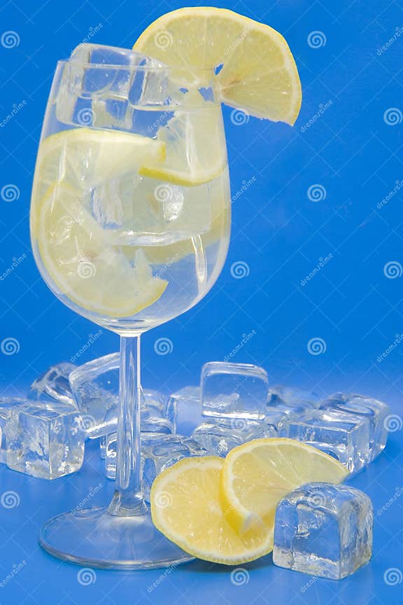 Drink, Ice and lemon stock image. Image of food, health - 1117753
