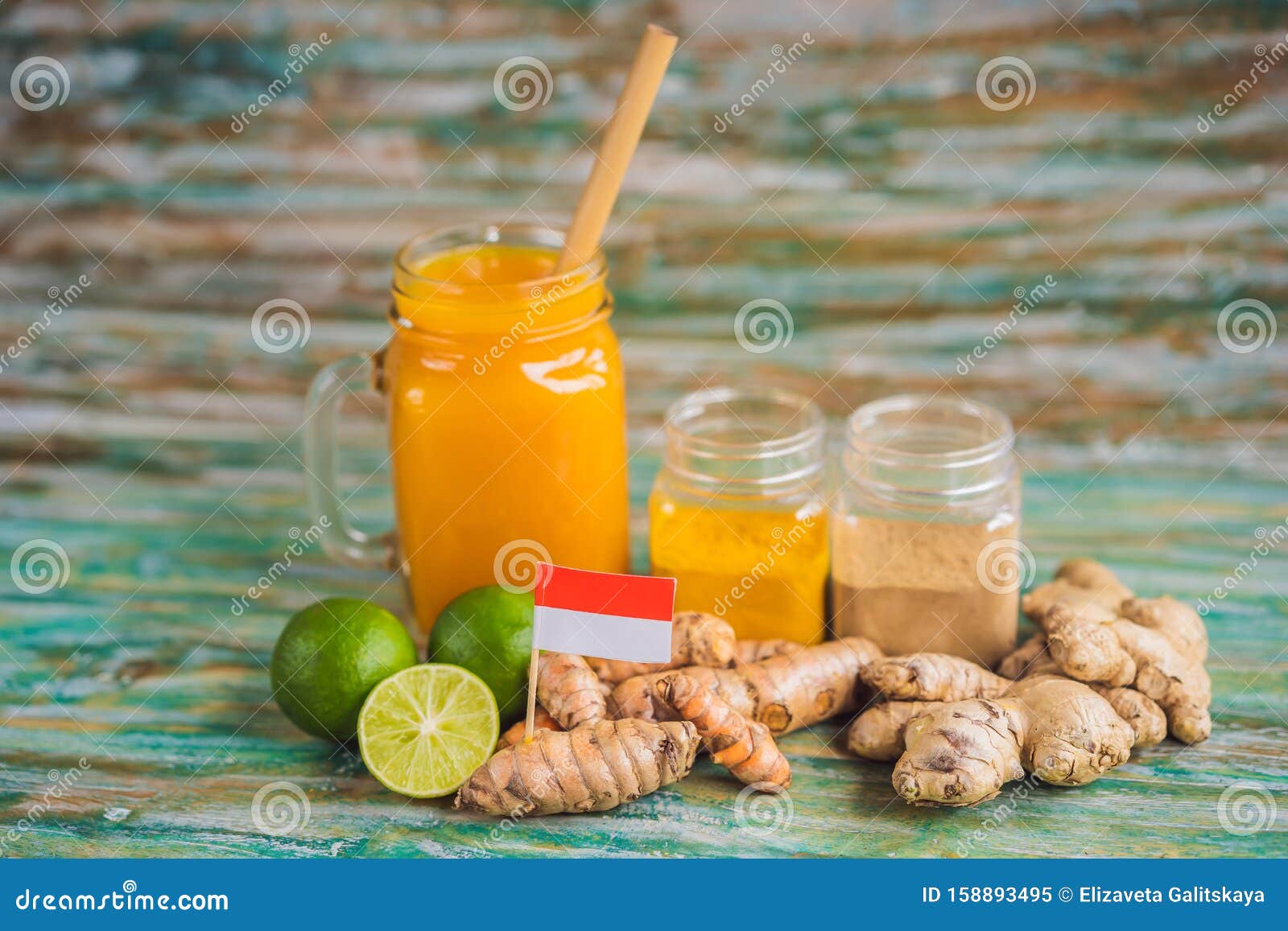 Drink Jamu. Indonesian Traditional Drink in Bali Stock Image - Image of ...