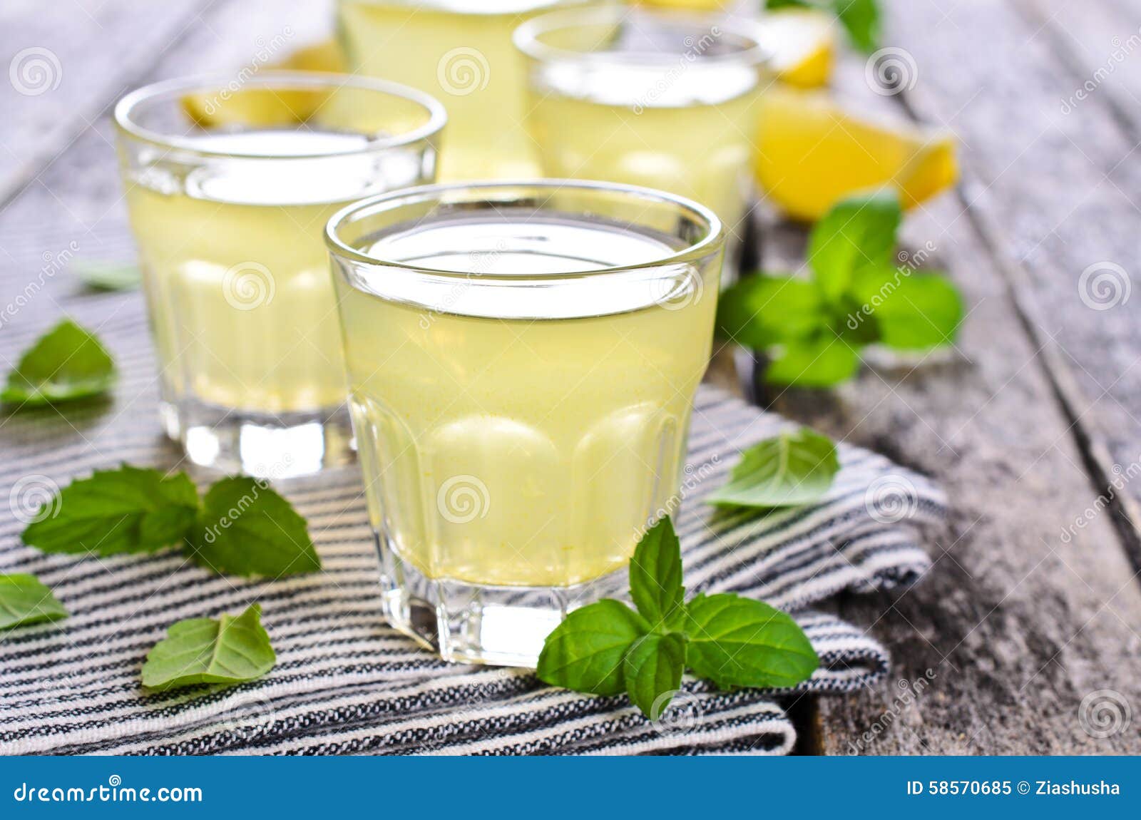 Drink of lemon stock image. Image of food, leaf, closeup - 58570685