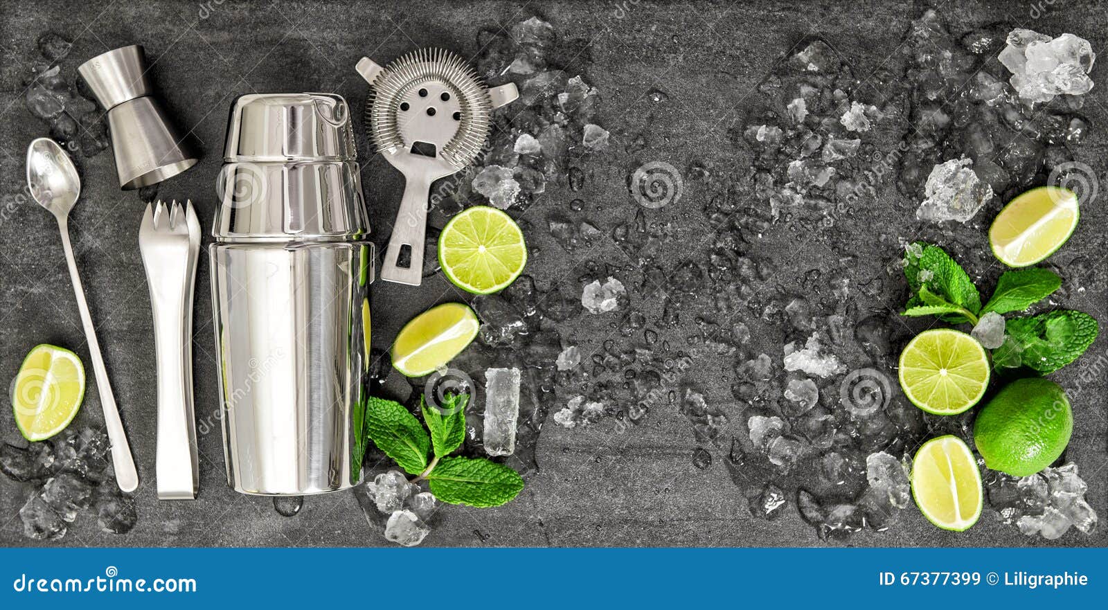 Drink Making Tools Ingredients Cocktail Mojito Caipirinha Stock Image ...