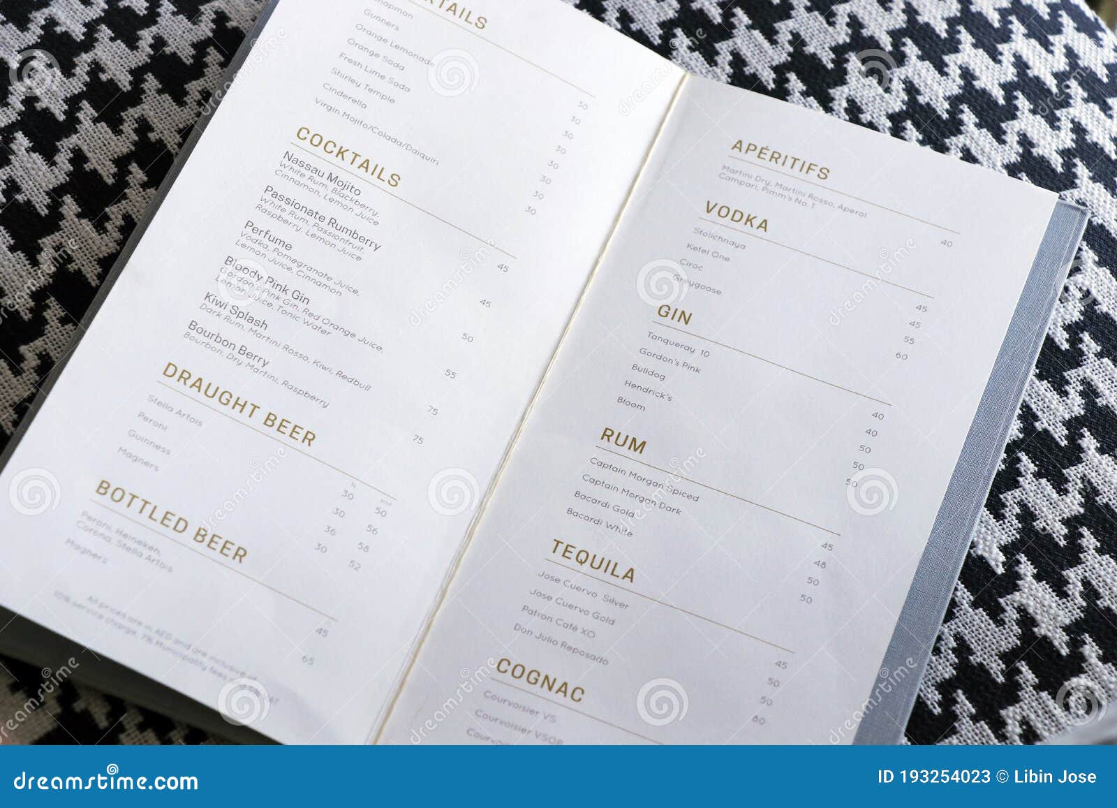 Drink Menu for Restaurant and Cafe. Design Template Stock Image - Image ...