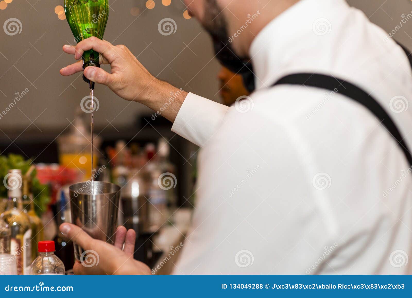 Drink Preparation at Bar for Event Stock Photo - Image of occupation ...