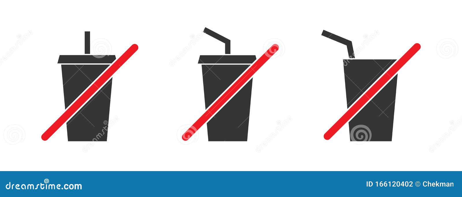 Drink Prohibited Symbols. Do Not Drink Icon Stock Illustration ...