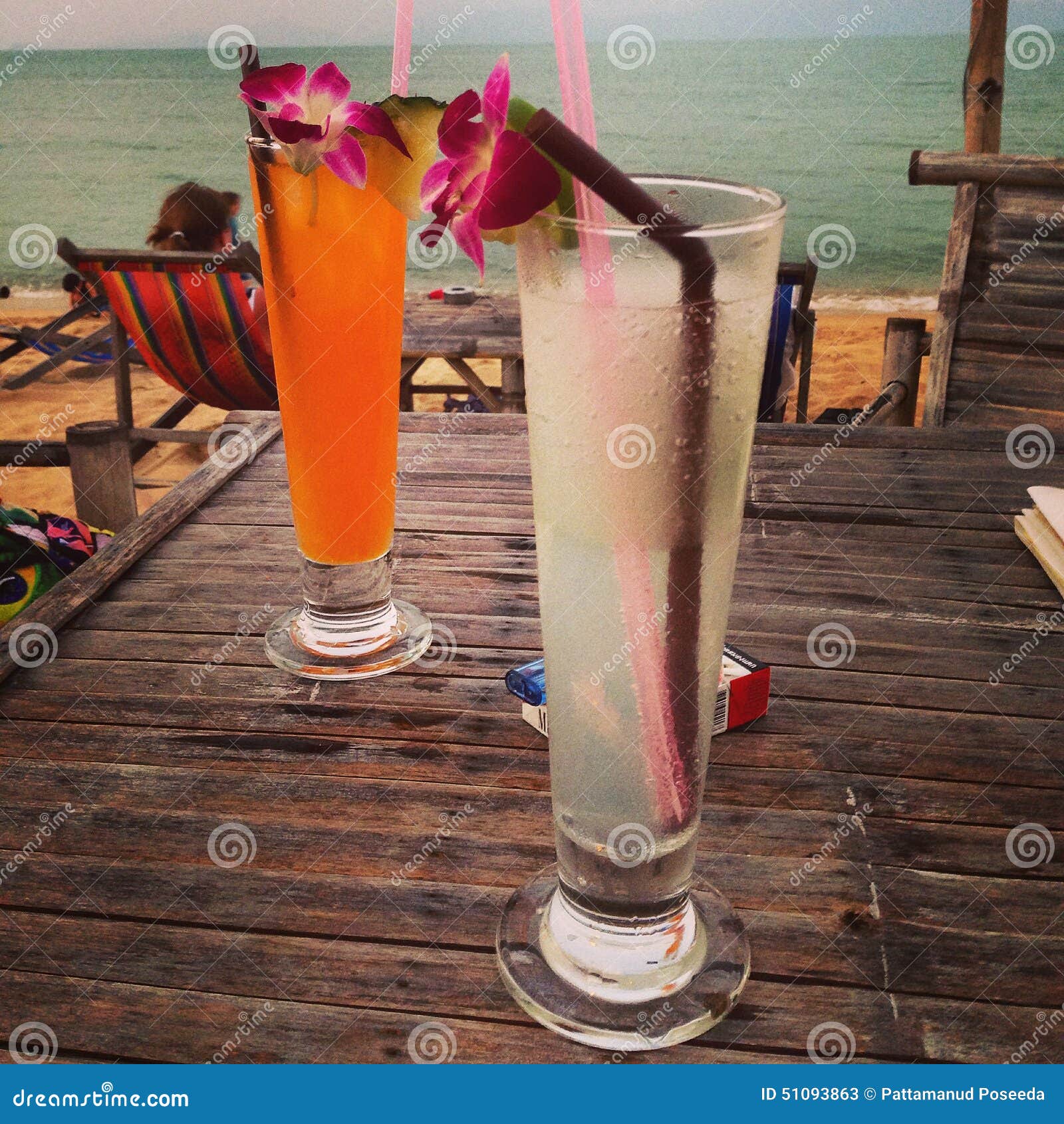 Drink with the sea editorial stock photo. Image of beach - 51093863