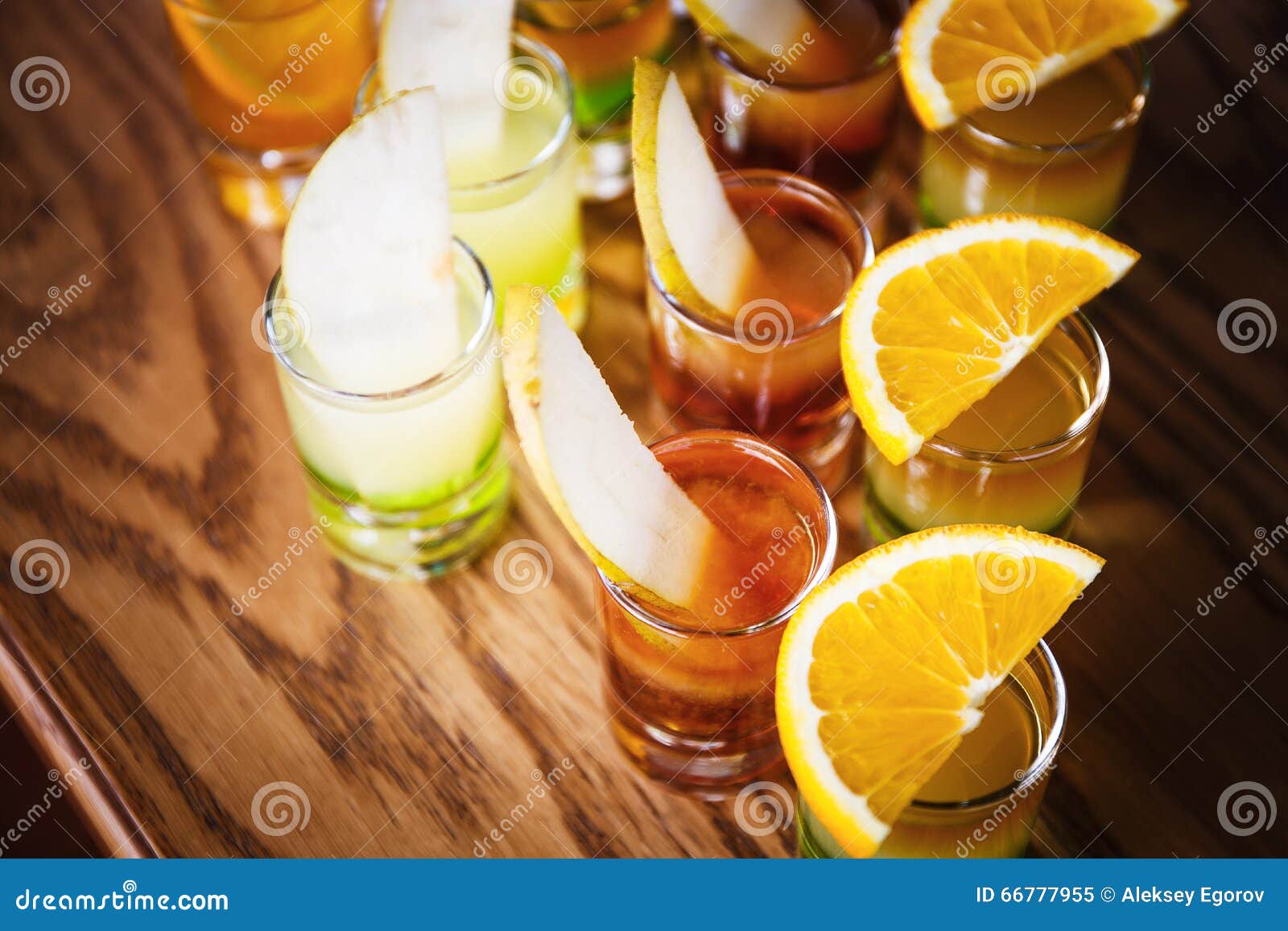Drink shots with fruits stock image. Image of whiskey - 66777955
