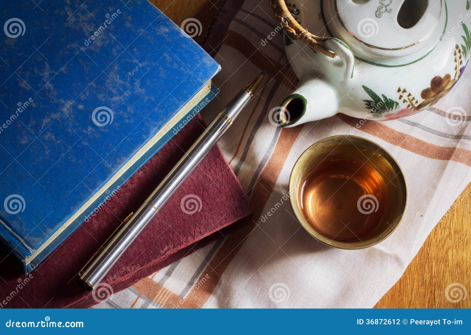 Drink tea with study. stock photo. Image of kitchen, relax - 36872612