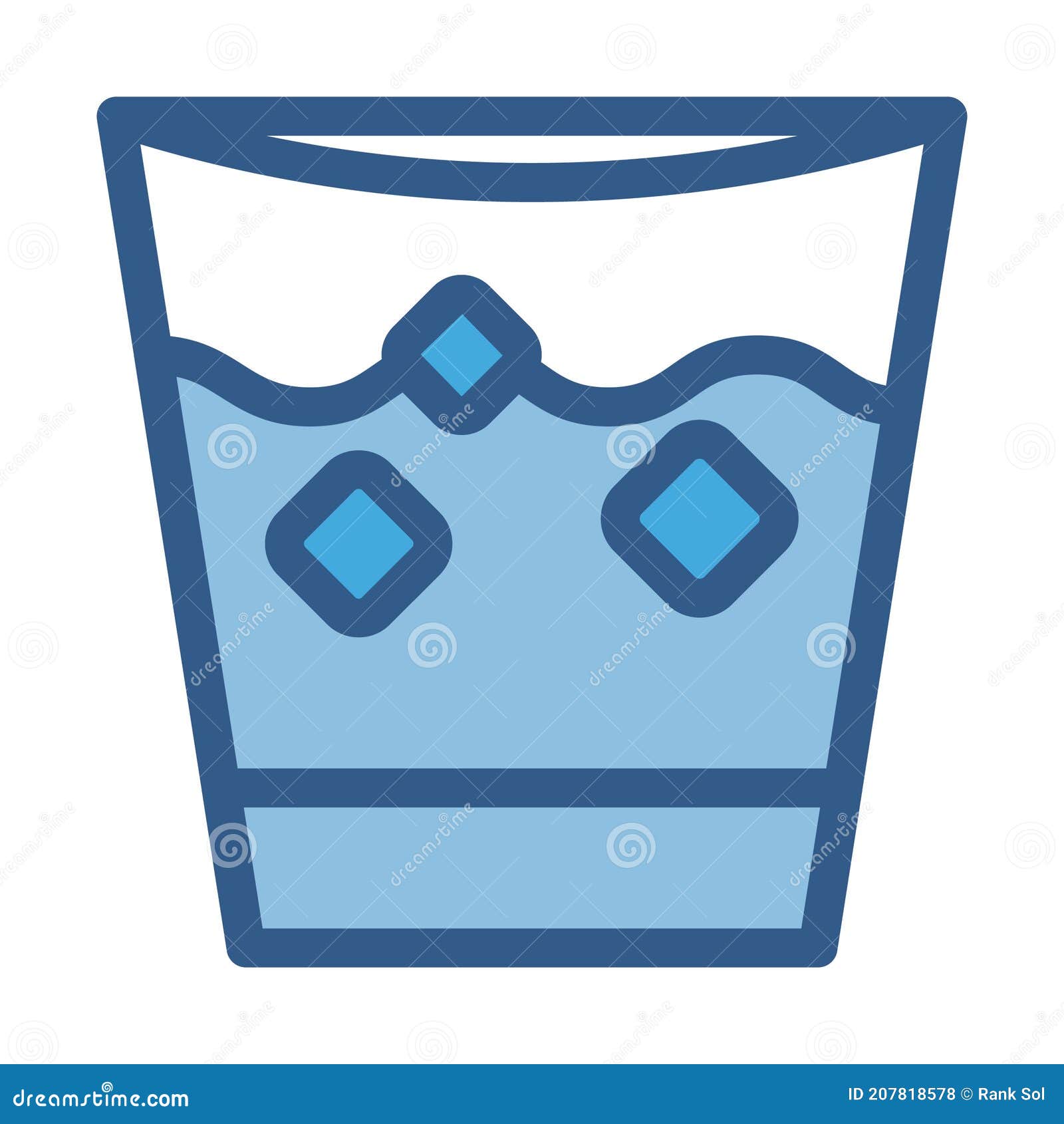 Drink Water Line Vector Icon Which Can Easily Modify or Edit Stock ...
