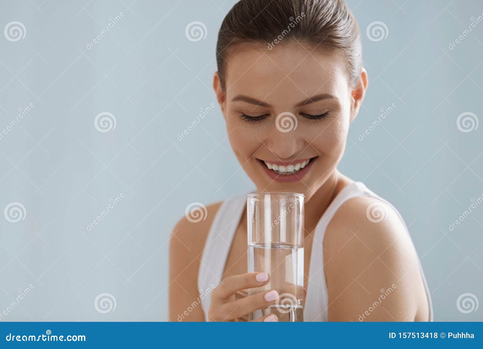 Drink Water. Smiling Woman Holding Fresh Pure Water in Glass Stock ... Drink Water. Smiling Woman Holding Fresh Pure Water in Glass Stock ...