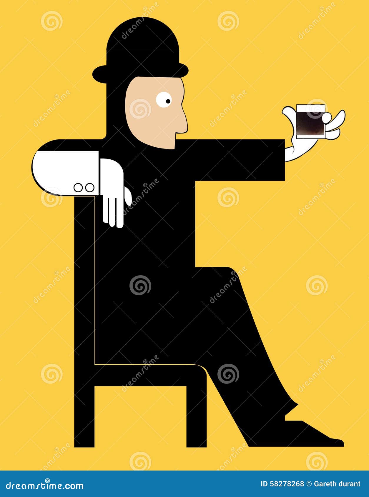 The drinker stock illustration. Illustration of drinker - 58278268
