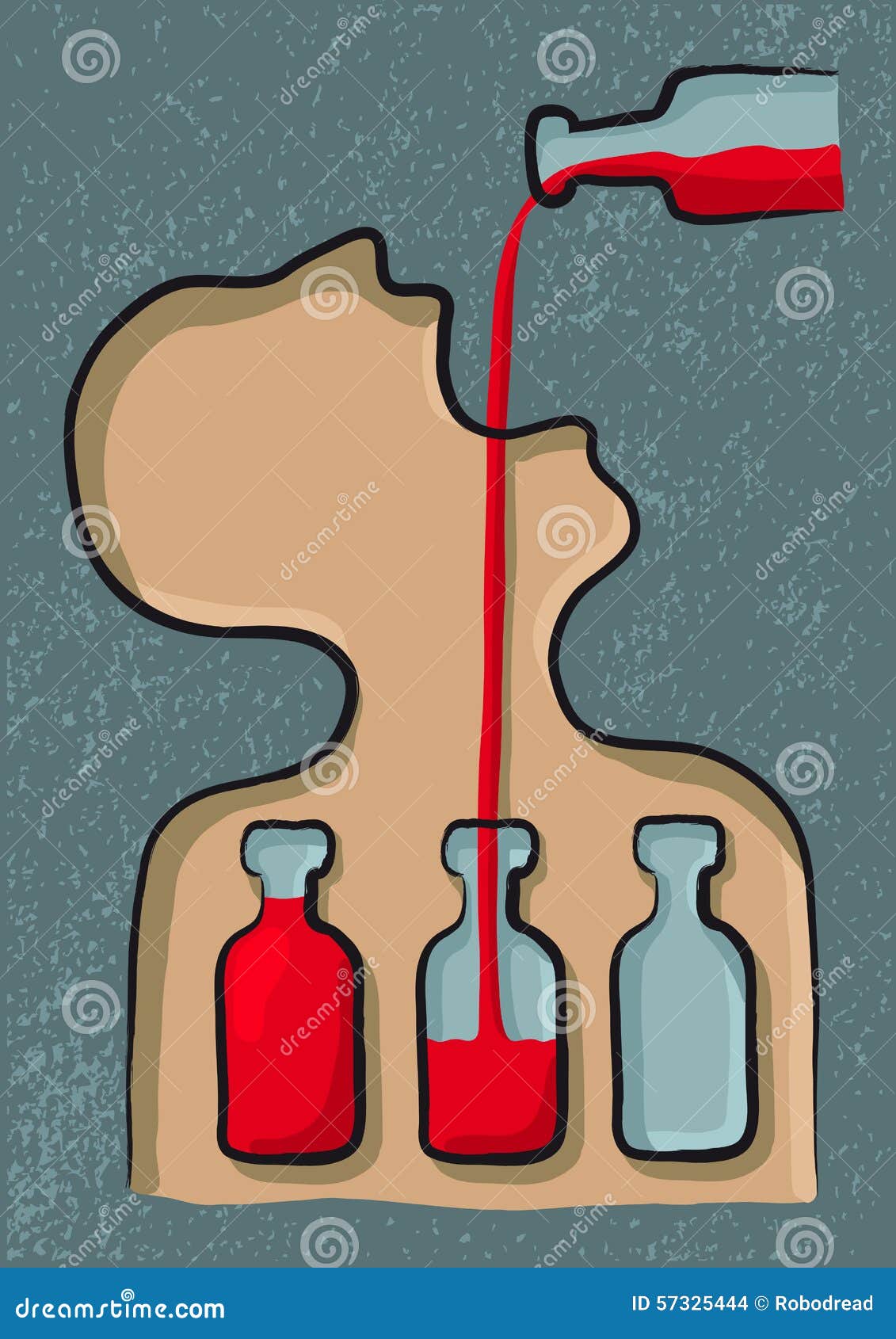 Drinking alcohol stock vector. Illustration of assimilate - 57325444