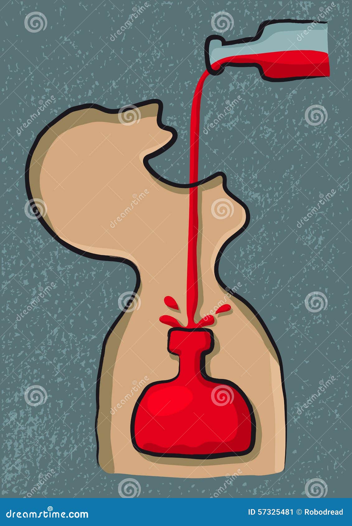 Drinking alcohol stock vector. Illustration of alcoholic - 57325481