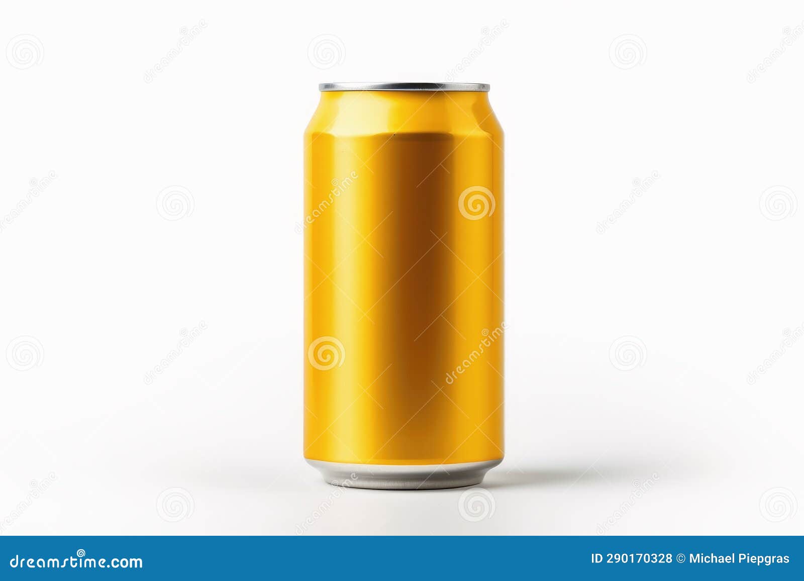 A Drinking Can Isolated on a White Background Stock Photo - Image of ...