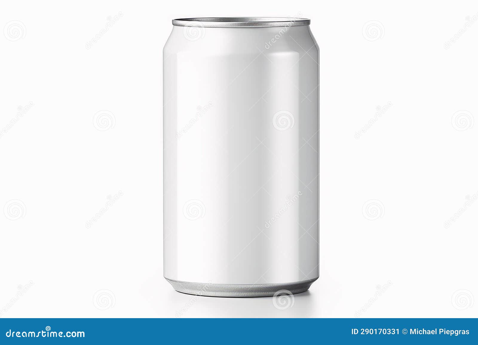 A Drinking Can Isolated on a White Background Stock Image - Image of ...