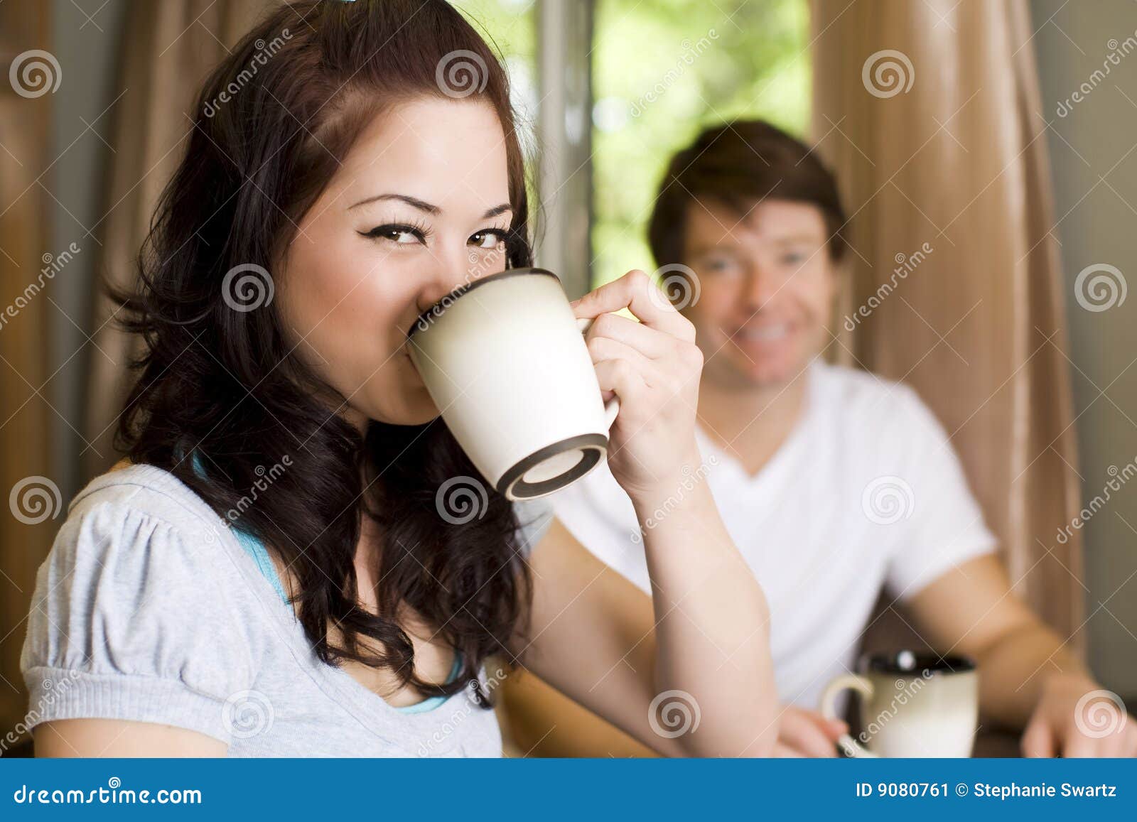 Drinking coffee stock image. Image of mortgage, apartment - 9080761