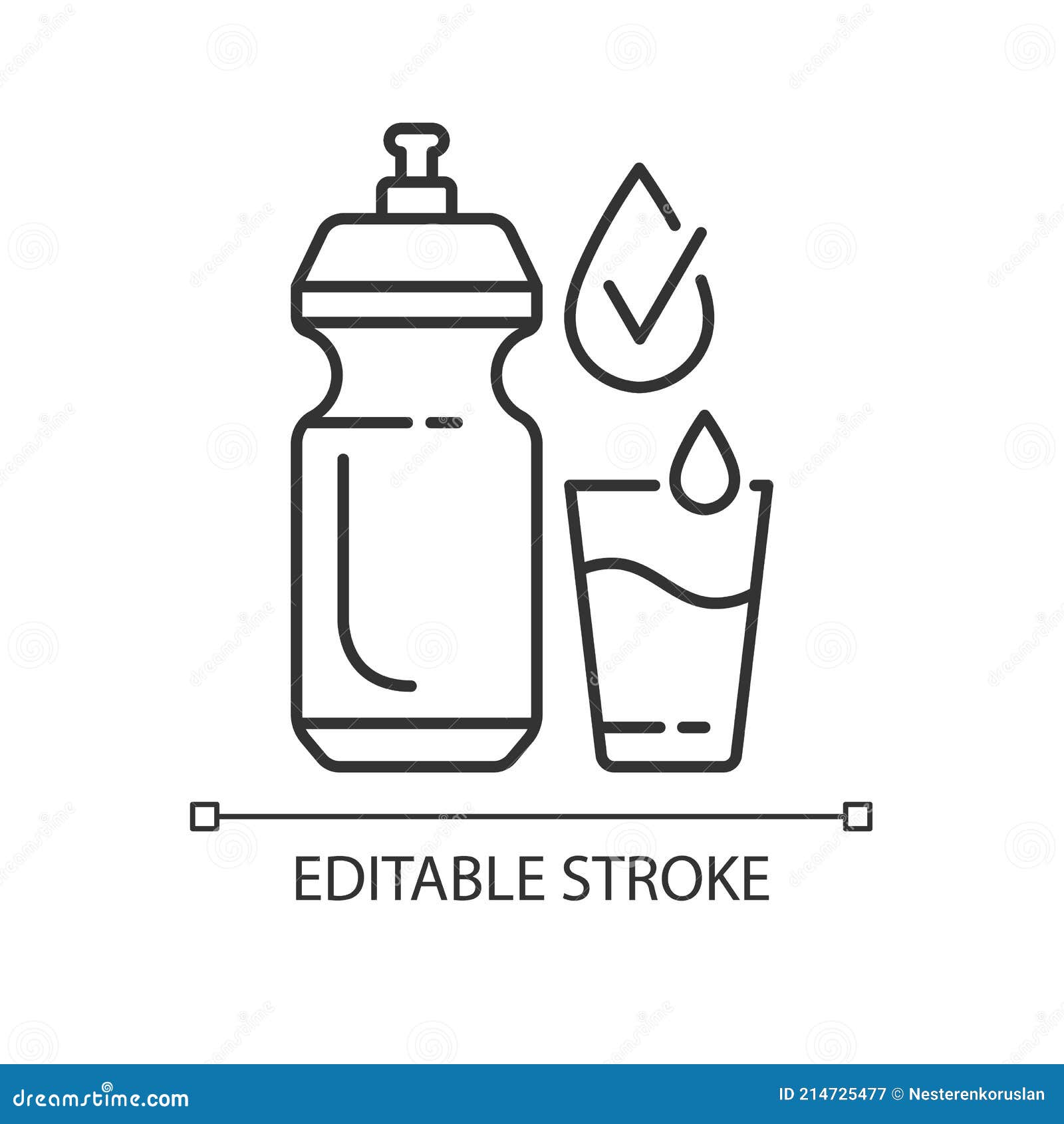 Water Linear Vector Symbols | CartoonDealer.com #71603891