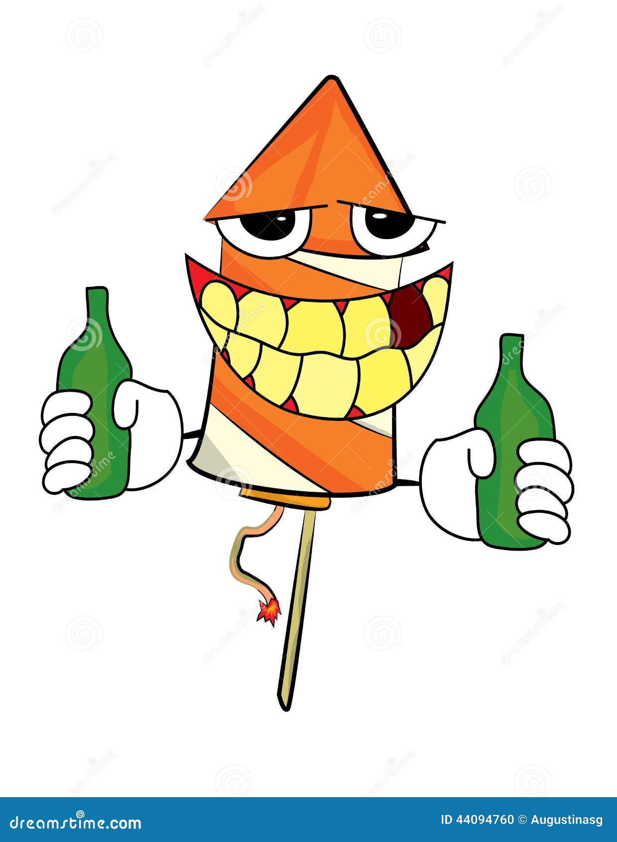 Sad Fireworks Cartoon Royalty-Free Illustration | CartoonDealer.com ...