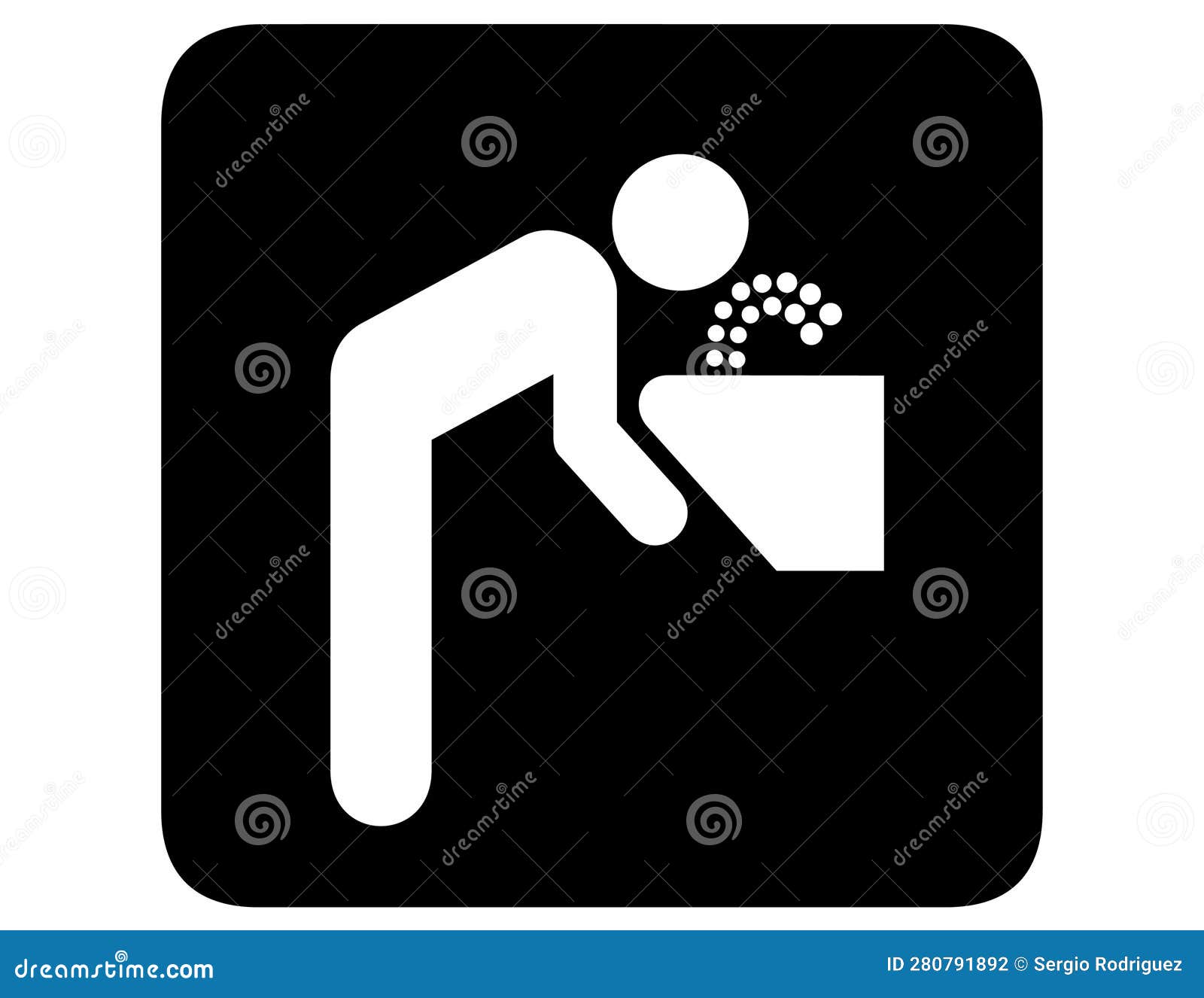 Drinking Fountain Inverted Symbol Version for Public Access System ...