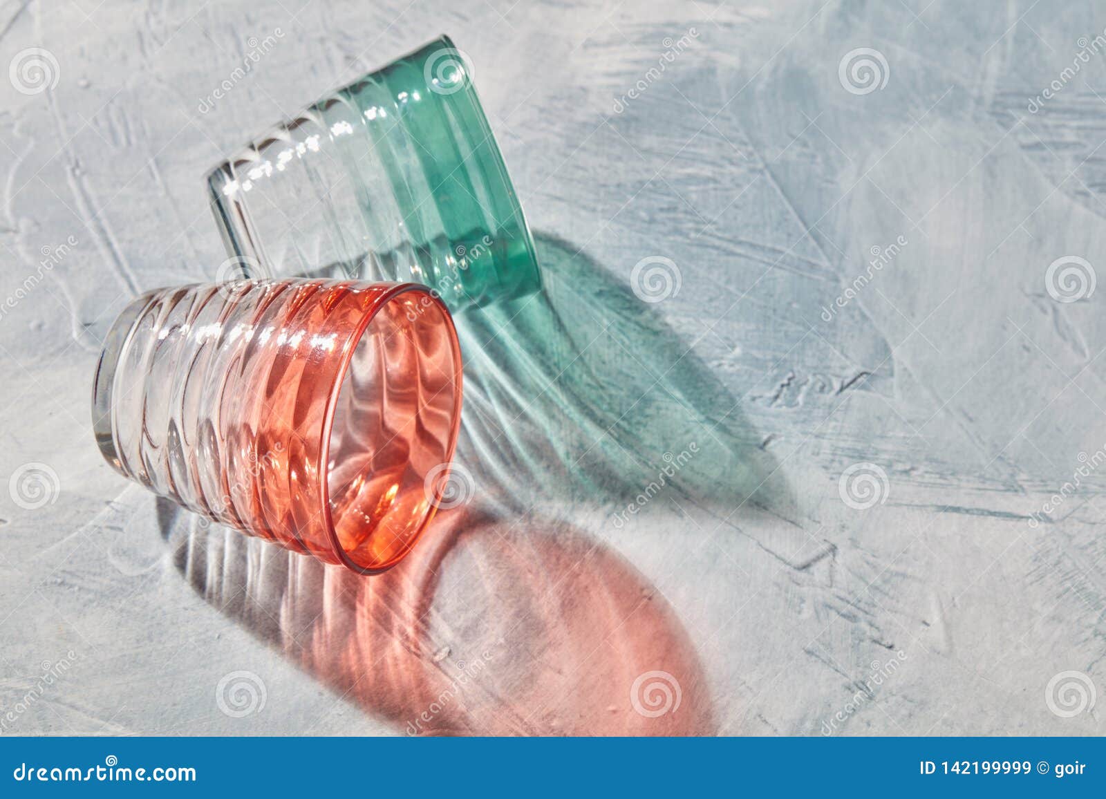 Drinking Glasses from Above Stock Image - Image of objects, blank ...