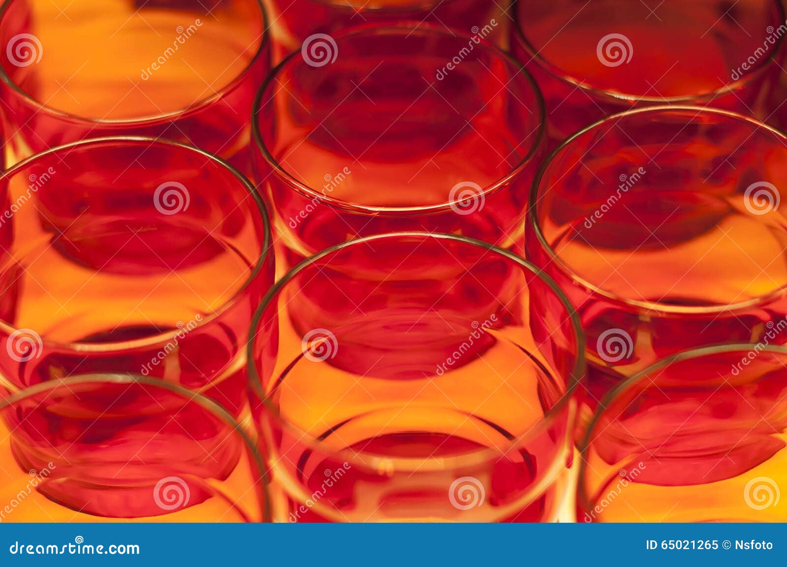 Drinking glasses stock image. Image of orange, modern - 65021265
