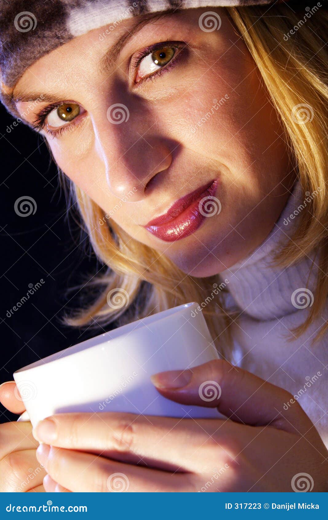 Drinking hot tea stock image. Image of bowl, aroma, beverage - 317223