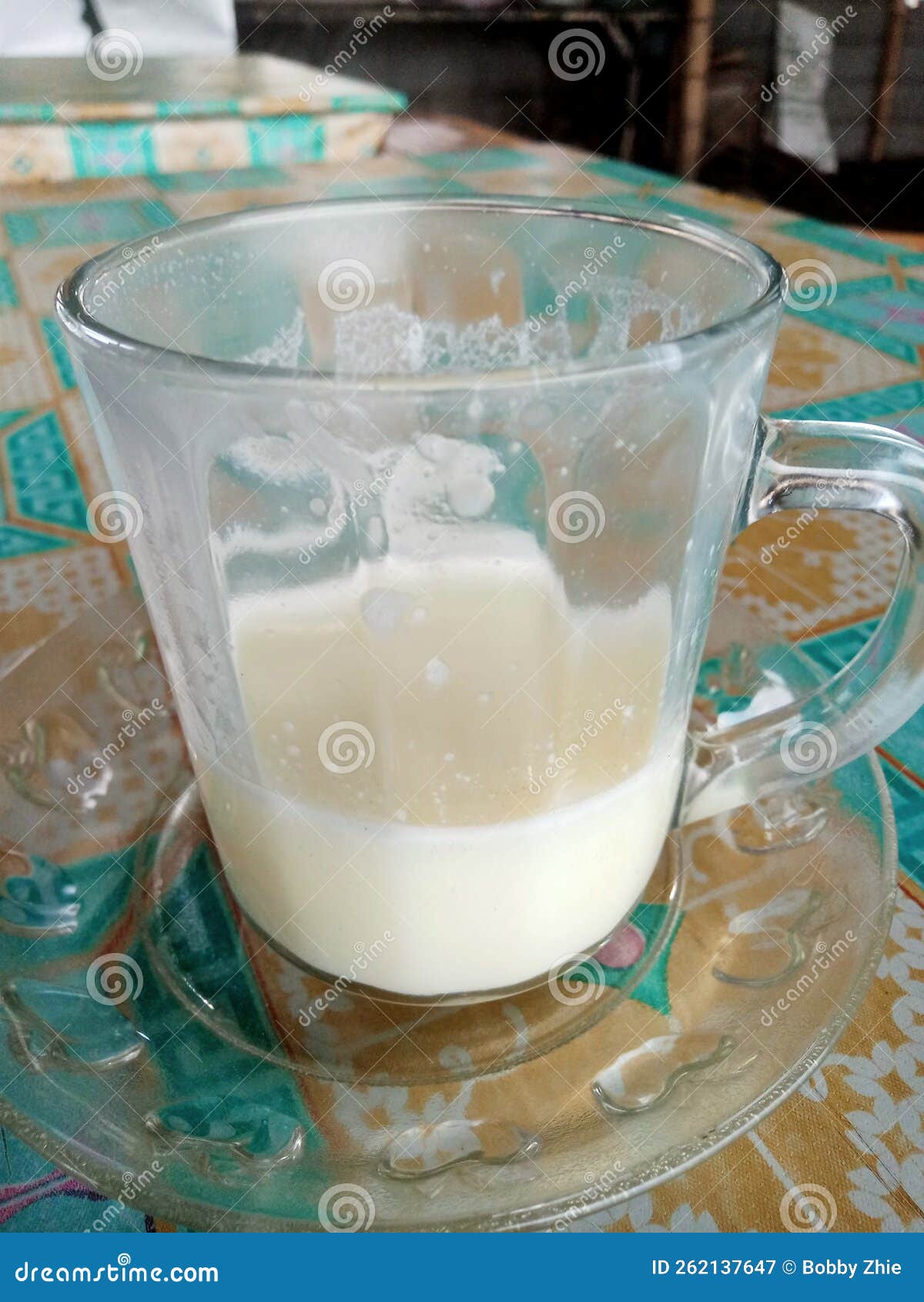 Drinking Milk in the Morning Makes Bones and Body Healthy Stock Image ...