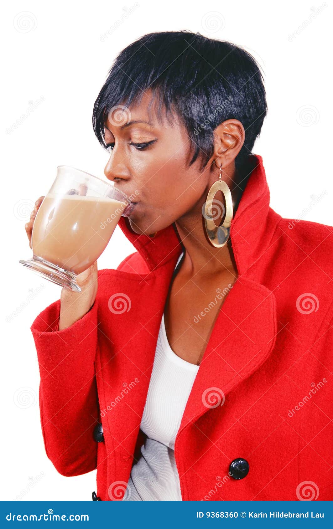 Drinking Mochaccino stock photo. Image of coffee, white - 9368360