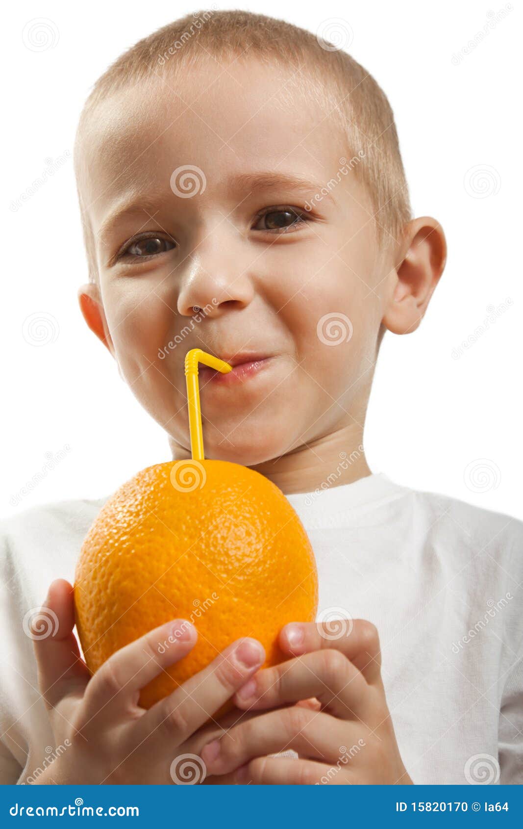 Drinking orange fruit stock photo. Image of cute, mouth - 15820170