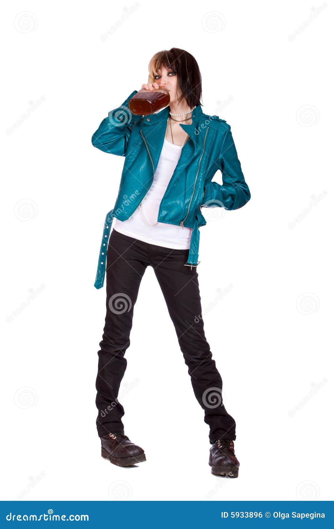 Drinking punk stock photo. Image of caucasian, bottle - 5933896