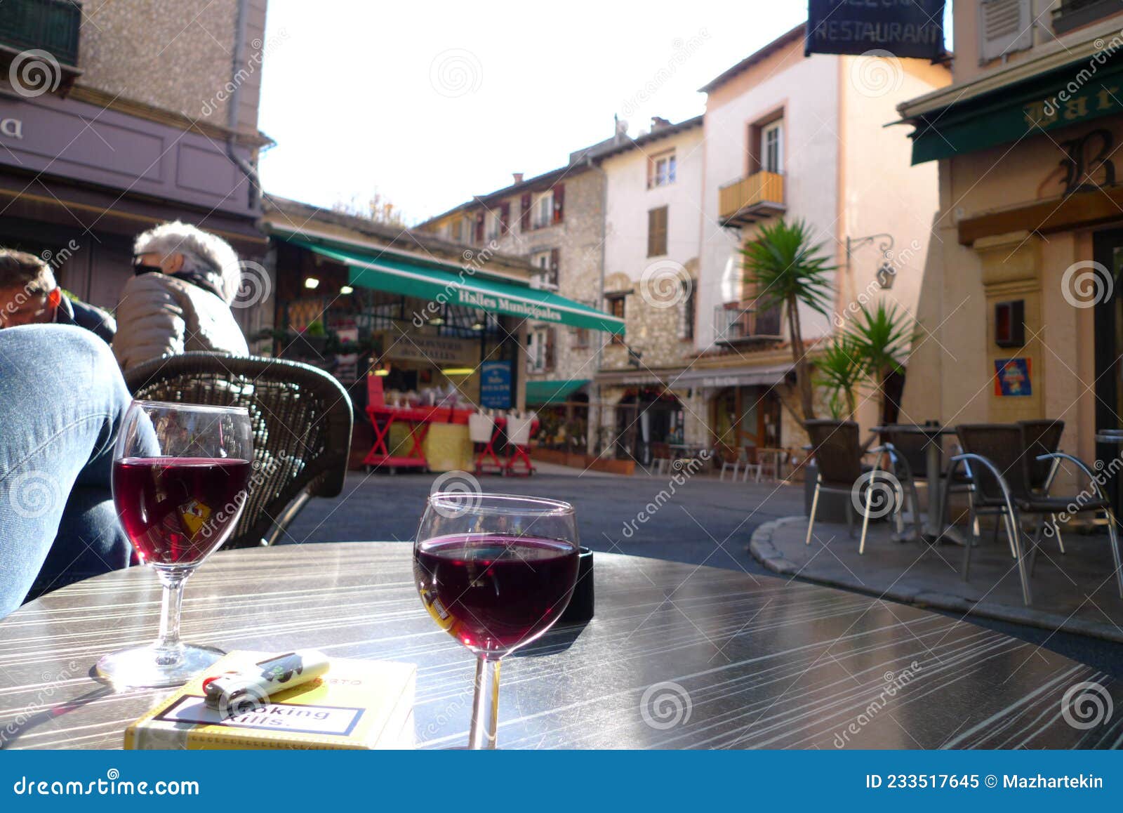 Drinking Red Wine in the Square in Nice, France Editorial Image - Image ...