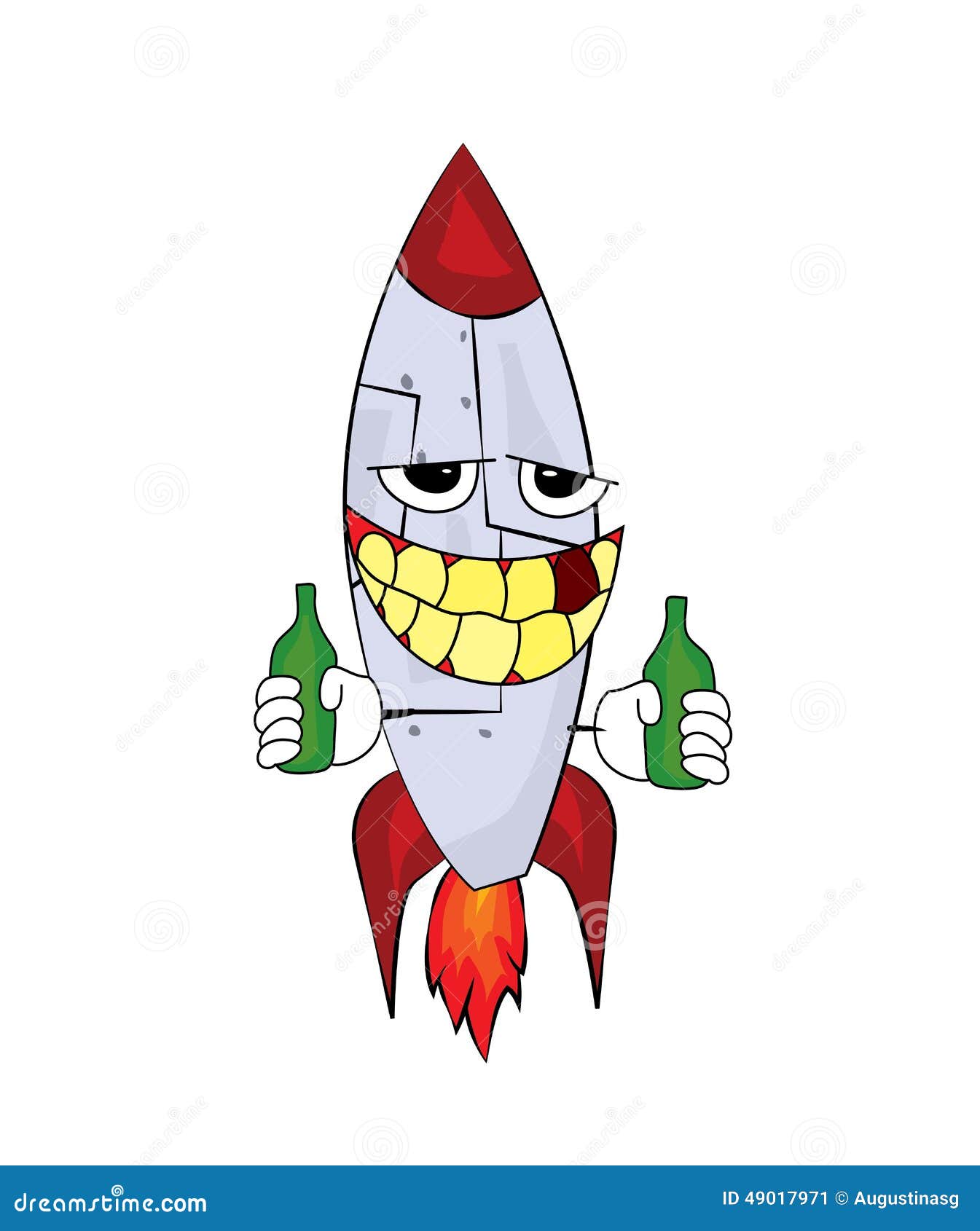 Drinking rocket cartoon stock illustration. Illustration of alcohol ...