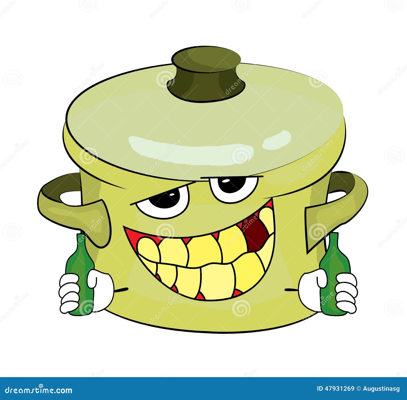 Drinking Saucepan Cartoon | CartoonDealer.com #47931269