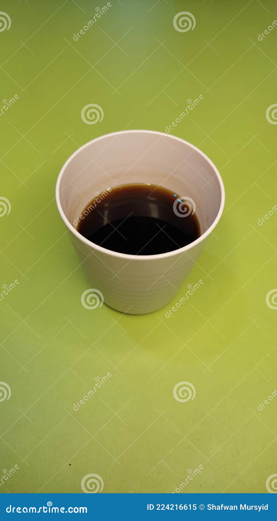 Drinking Simple Coffee on a Green Screen Stock Image - Image of green ...