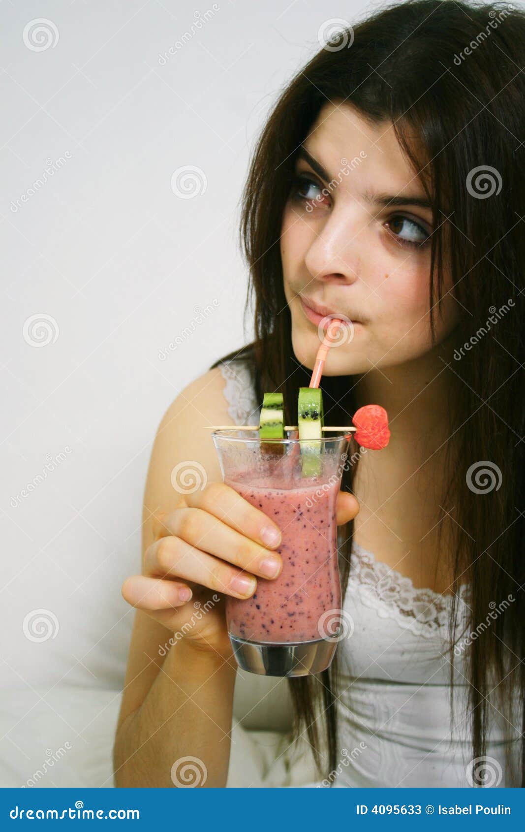 Drinking smoothie stock image. Image of nutritious, milkshake - 4095633