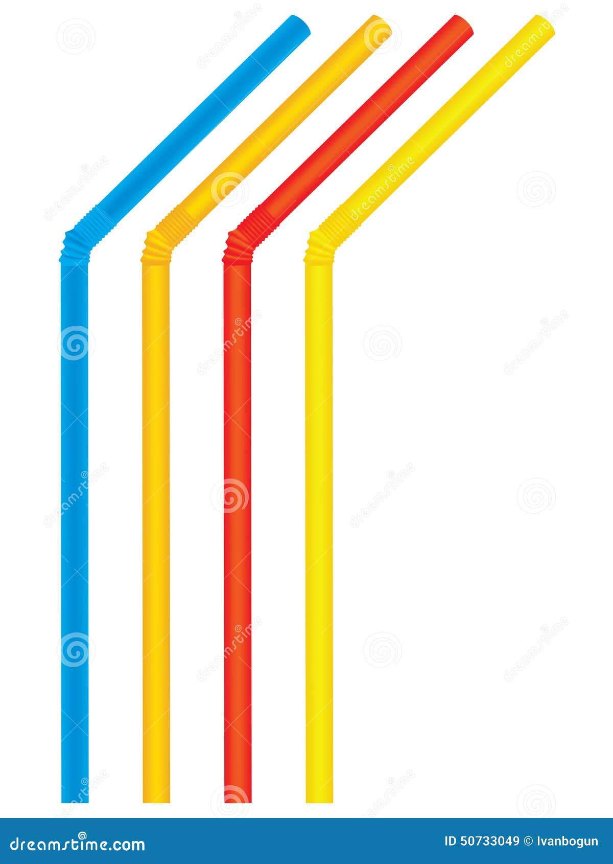 Drinking straws. Set stock vector. Illustration of drink - 50733049