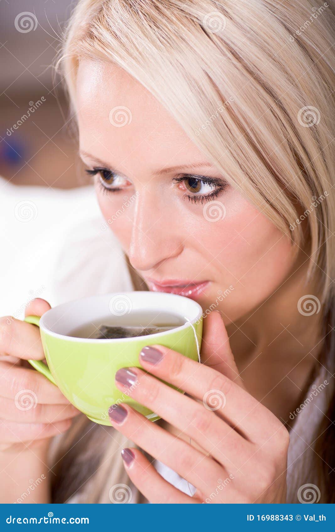 Drinking tea stock image. Image of person, women, adult - 16988343
