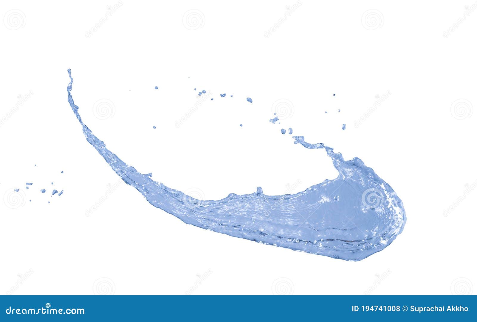 Water Splash Isolated on White Background Stock Photo - Image of ...
