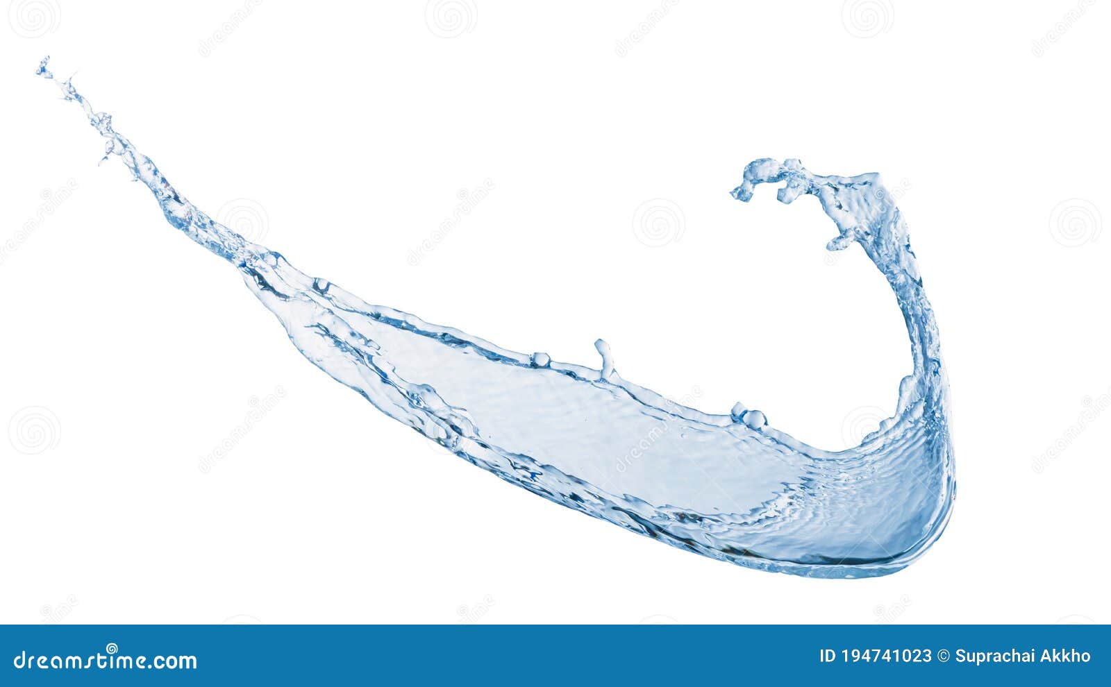 Water Splash Isolated on White Background Stock Image - Image of ...