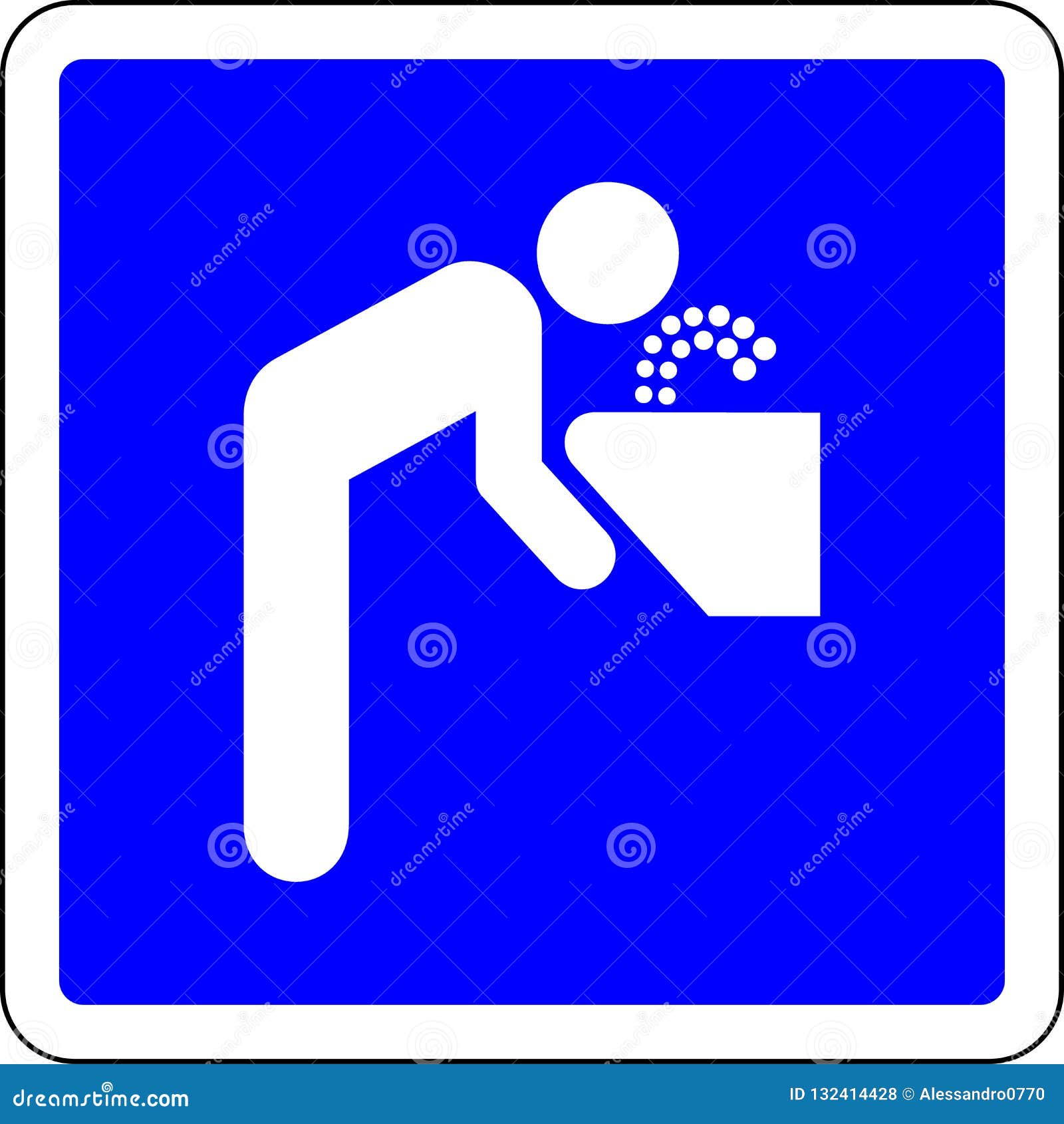 Drinking Water Available Sign Stock Illustration - Illustration of icon ...